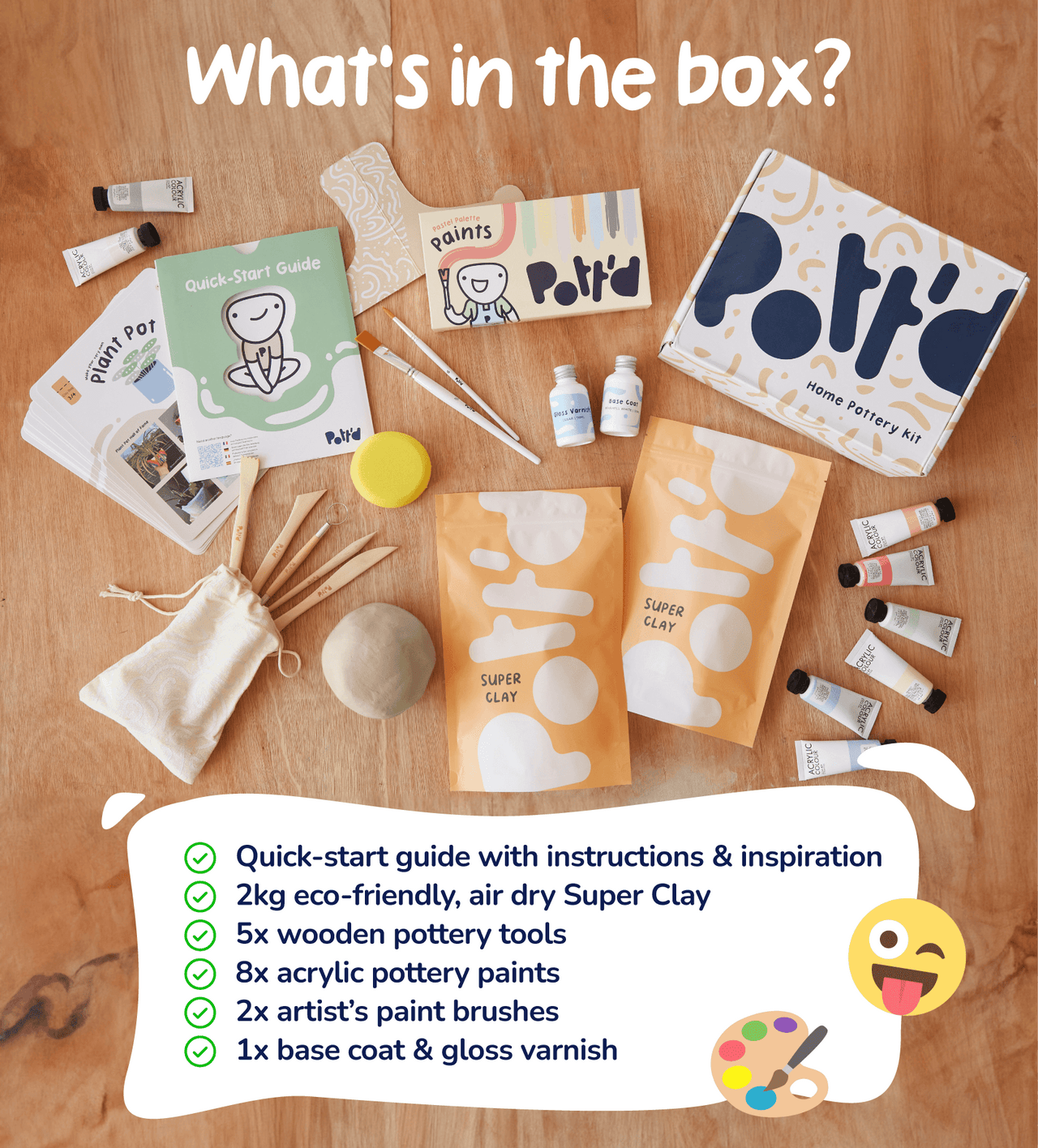 Pottery Kit - Air Dry Clay – Pott'd